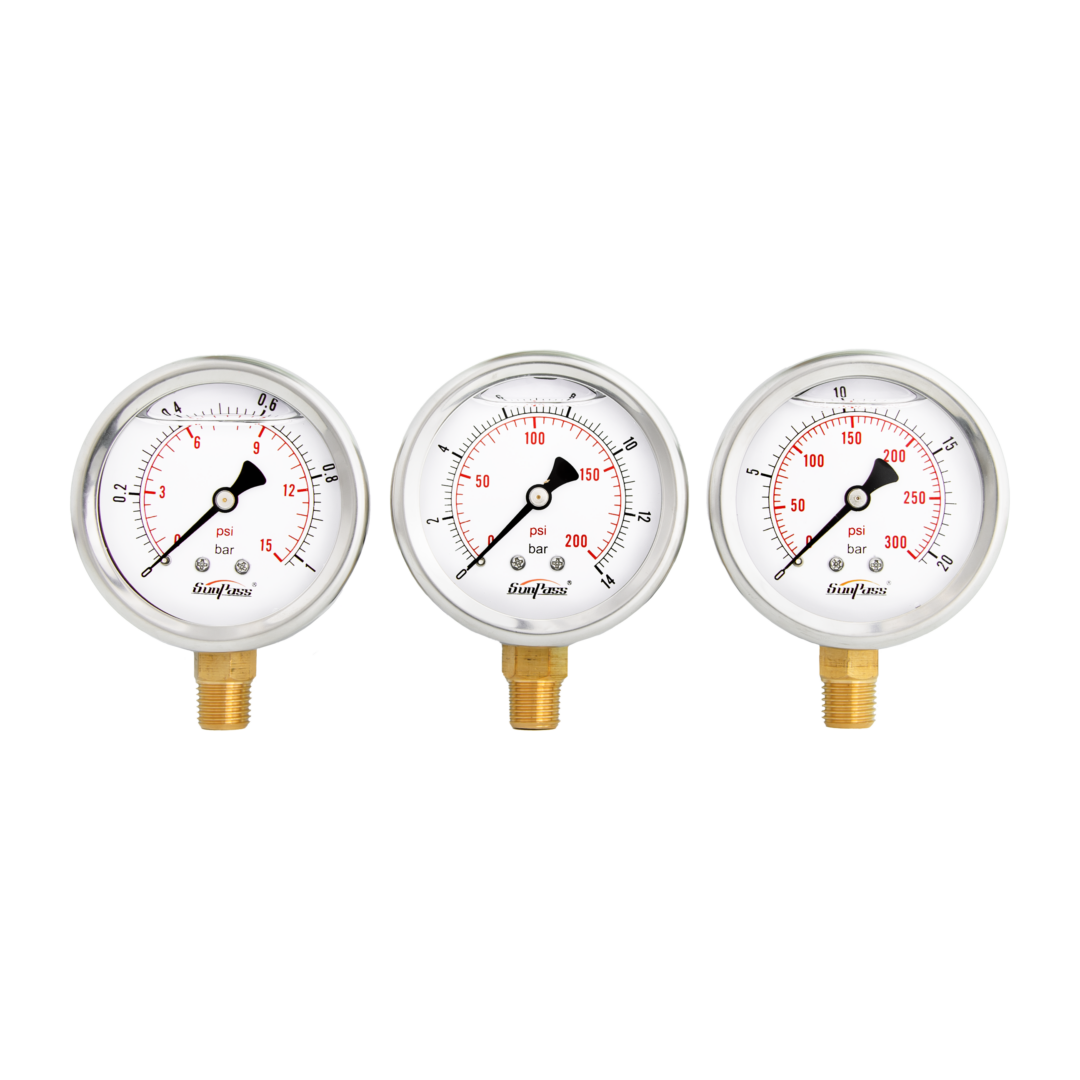 Manómetros Tipo Bourdon Conexión vertical – Caratula de 2.5″ – Con ...